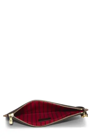 LOUIS VUITTON Damier Ebene Neverfull Pouch - Brown