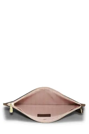 LOUIS VUITTON Damier Ebene Neverfull Pouch - Brown