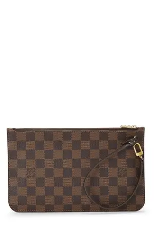 LOUIS VUITTON Damier Ebene Neverfull Pouch - Brown