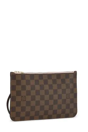 LOUIS VUITTON Damier Ebene Neverfull Pouch - Brown