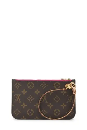 LOUIS VUITTON Monogram Neverfull Pouch - Pink