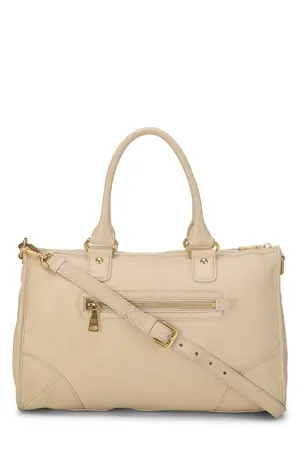 Prada Vitello Daino Convertible Zip Handbag