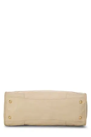 Prada Vitello Daino Convertible Zip Handbag