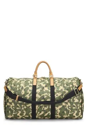 LOUIS VUITTON Keepall Bandouliere 55 - Green