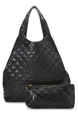 Saint Laurent Lambskin Icare Shopping Tote