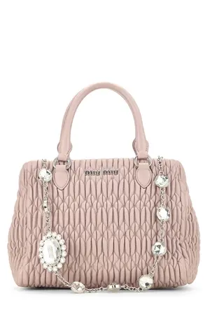 Miu Miu Nappa Convertible Top Handle Bag