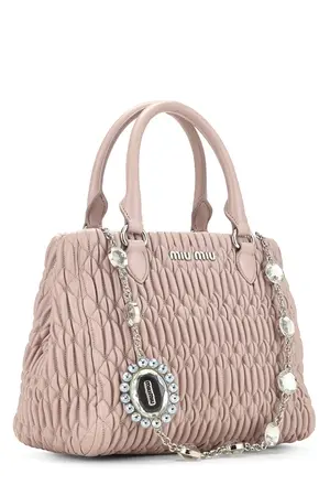Miu Miu Nappa Convertible Top Handle Bag
