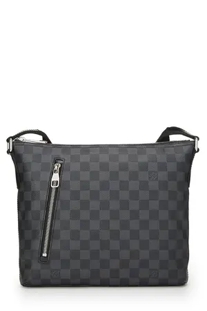LOUIS VUITTON Damier Graphite Mick Messenger Bag - Black