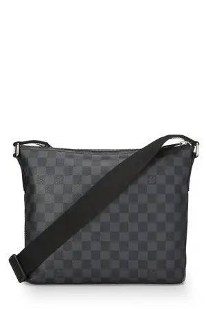 LOUIS VUITTON Damier Graphite Mick Messenger Bag - Black