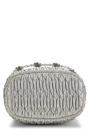 Miu Miu Nappa Crystal Drawstring Bucket Bag