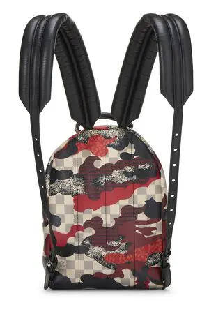 LOUIS VUITTON Damier Azur Palm Springs Backpack - Red