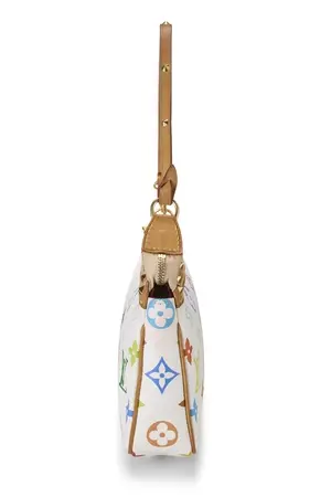 LOUIS VUITTON Takashi Murakami Monogram Multicolore Pochette Accessoires - White
