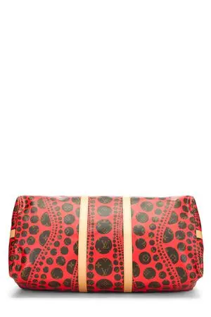 LOUIS VUITTON Yayoi Kusama X Infinity Dots Keepall Bandouliere 55 - Red