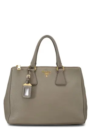 Prada Vitello Daino Double Zip Handbag