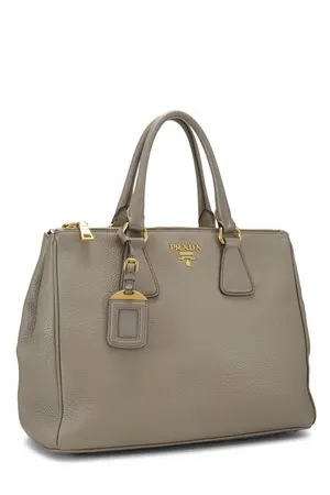 Prada Vitello Daino Double Zip Handbag