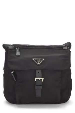 Prada Nylon Flap Messenger Bag