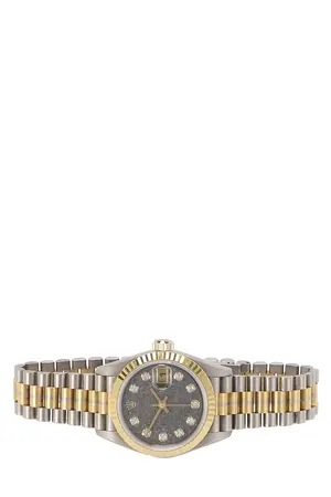 Rolex 18k Yellow & Diamond Datejust 69179 - Grey