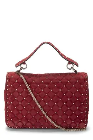 Valentino Garavani Suede Rockstud Flap Bag