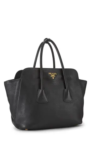 Prada Vitello Daino Convertible Top Handle Bag