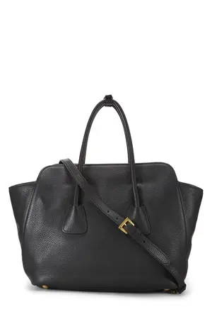 Prada Vitello Daino Convertible Top Handle Bag
