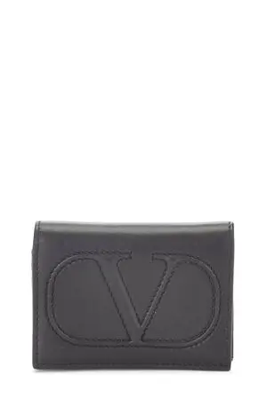 Valentino Garavani V Compact Wallet - Black