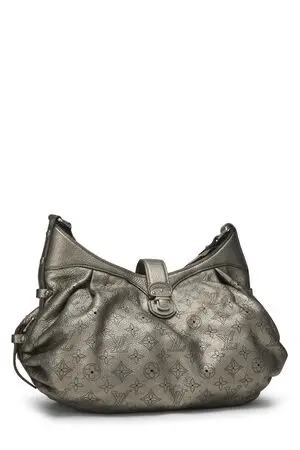 LOUIS VUITTON Monogram Leather Mahina Xs - Silver
