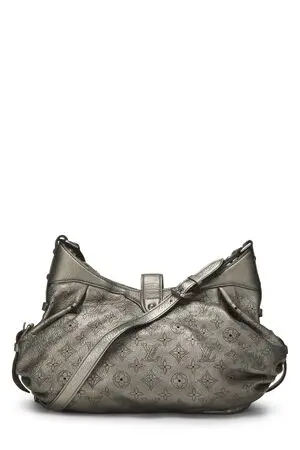 LOUIS VUITTON Monogram Leather Mahina Xs - Silver