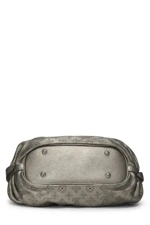 LOUIS VUITTON Monogram Leather Mahina Xs - Silver
