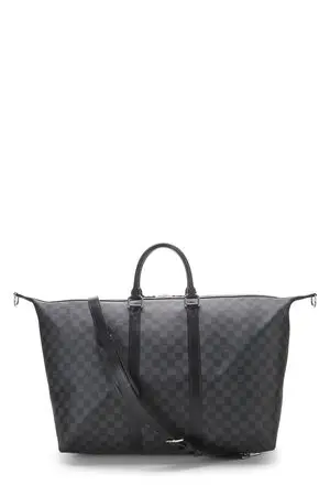 LOUIS VUITTON Damier Graphite All Day Duffle - Black