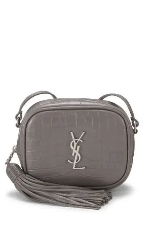 Saint Laurent Embossed Cross Body Bags