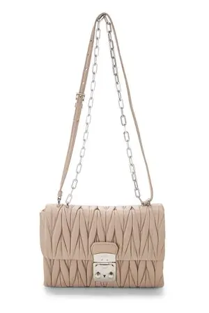 Miu Miu Matelassé Nappa Shoulder Bag - Pink