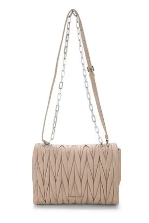 Miu Miu Matelassé Nappa Shoulder Bag - Pink