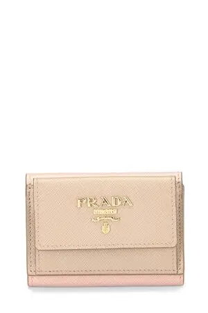 Prada Multicolor Saffiano Snap Compact Wallet - Multi