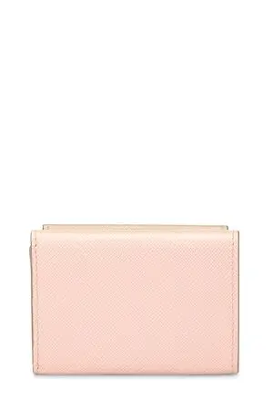 Prada Multicolor Saffiano Snap Compact Wallet
