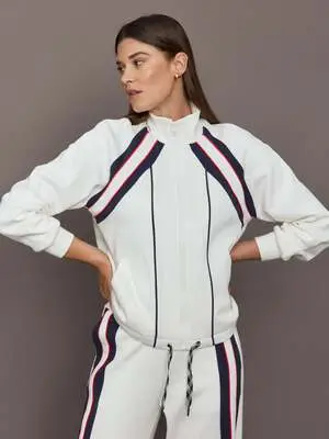 The Upside Pacific Morgan Zip Up Jacket - White
