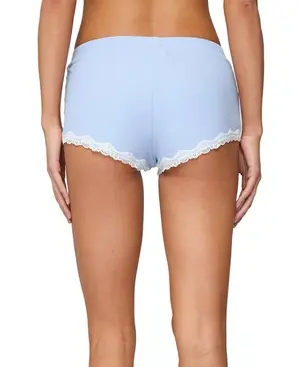 EDIKTED Olena Lacey Shorts - Light Blue