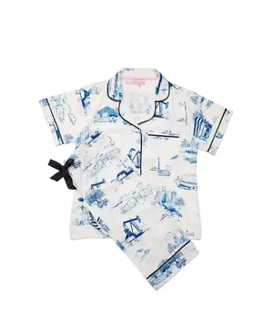 KATIE KIME Houston Toile Pajama Pants Set