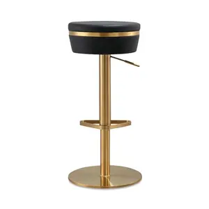 TOV FURNITURE Astro Performance Faux Leather Adjustable Stool