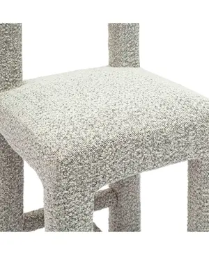 TOV FURNITURE Hazel Boucle Counter Stool - Grey