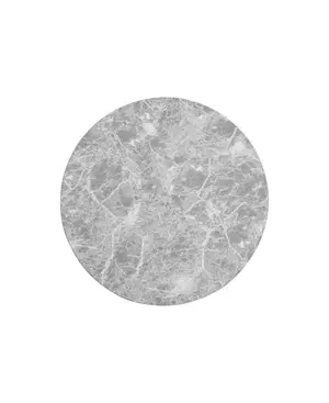 TOV FURNITURE Charra Marble Indoor/outdoor Side Table - Grey