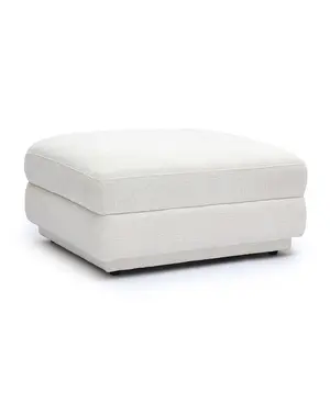 TOV FURNITURE Perry Chenille Modular Ottoman - Cream