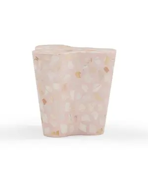 TOV FURNITURE Slab Terrazzo Side Table