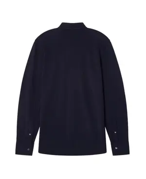 Robert Talbott Foster Long Sleeve Knit Shirt - Navy