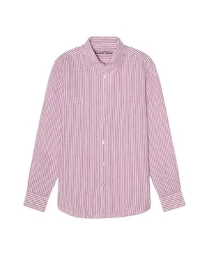 Robert Talbott Morgan Stripe Linen Shirt