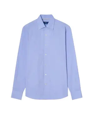 Robert Talbott Morgan Pinpoint Oxford Shirt - Blue Oxford