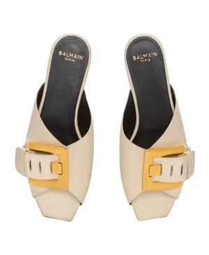 Balmain Anthem Leather Slides
