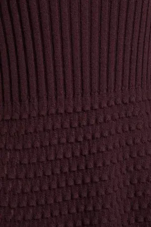Loro Piana Textured Cashmere Mini Dress
