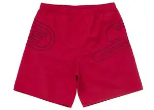 Supreme Big Logo Nylon Short - Red