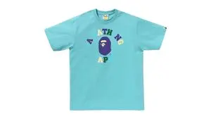 A BATHING APE Colors College Tee Shirt Tee Shirt