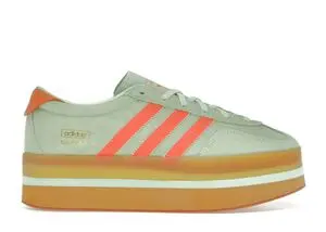 Adidas Gazelle Stack Sneakers - Semi Green Spark/solar Orange/gum